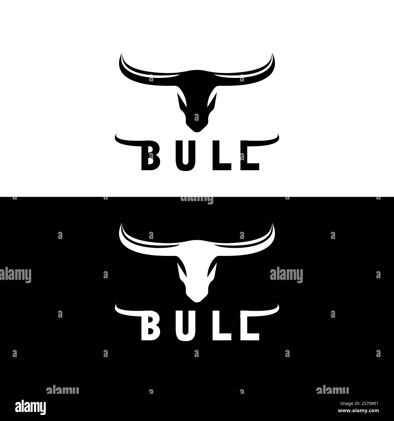 Bull logo and symbols vector template icons app Stock Vector Image ...