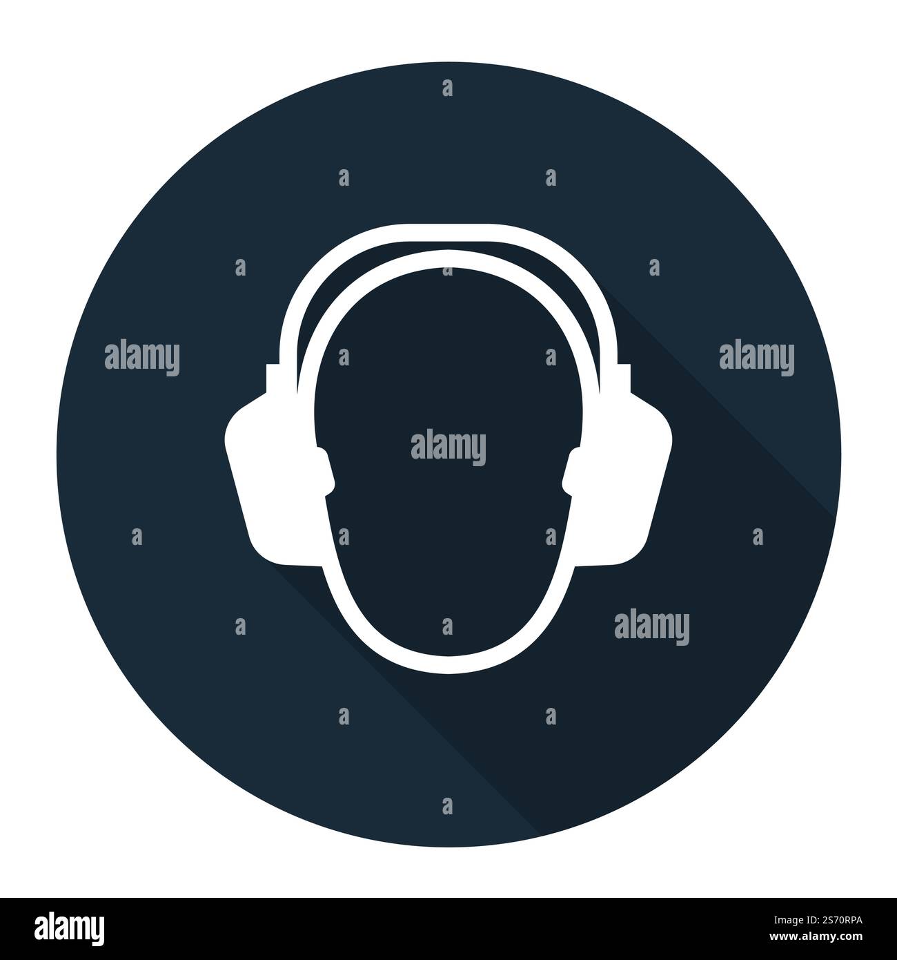 Hearing Protection Symbol Floor Sign Stock Vector Image & Art - Alamy