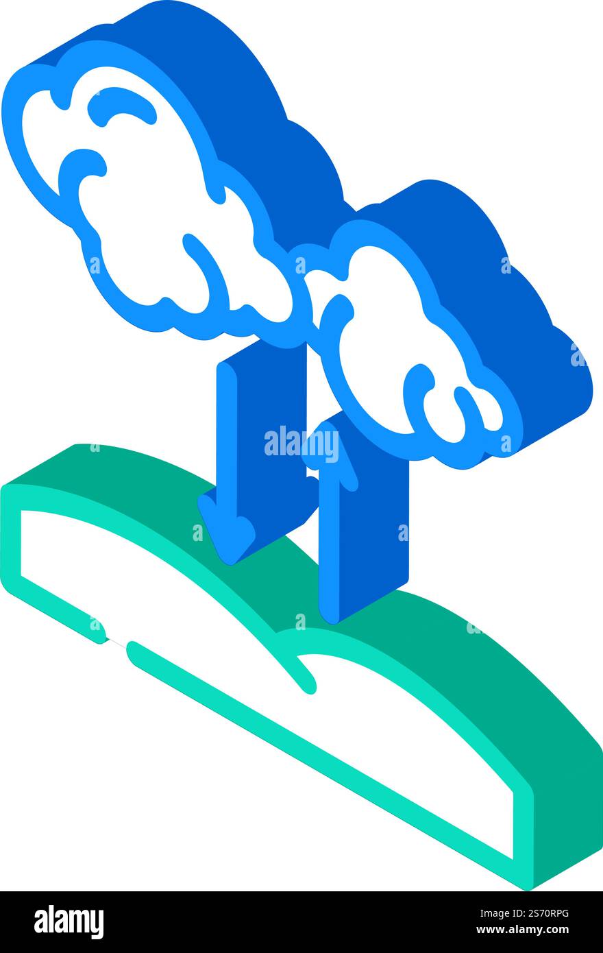 atmosphere pressure isometric icon vector. atmosphere pressure sign ...