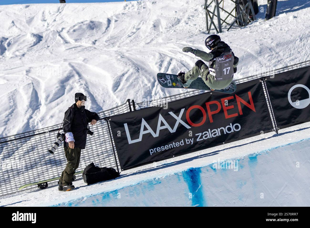 Laax, Switzerland. 17th Jan, 2025. 17/01/2025, Laax, Crap Sogn Gion ...