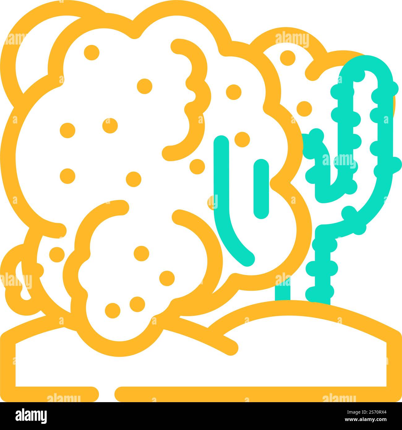 sandstorm weather color icon vector. sandstorm weather sign. isolated ...