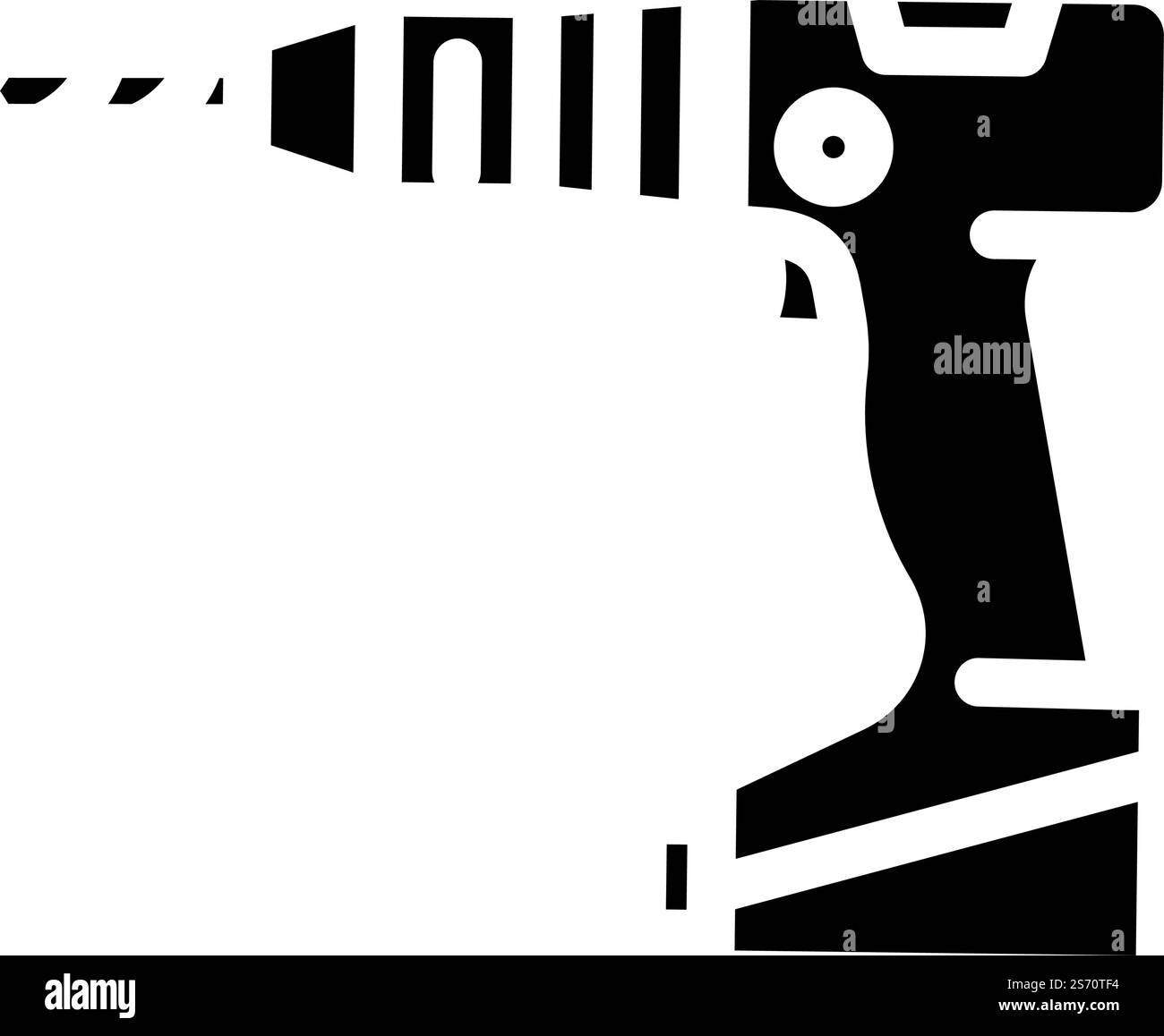 drill hole assembly furniture glyph icon vector. drill hole assembly ...