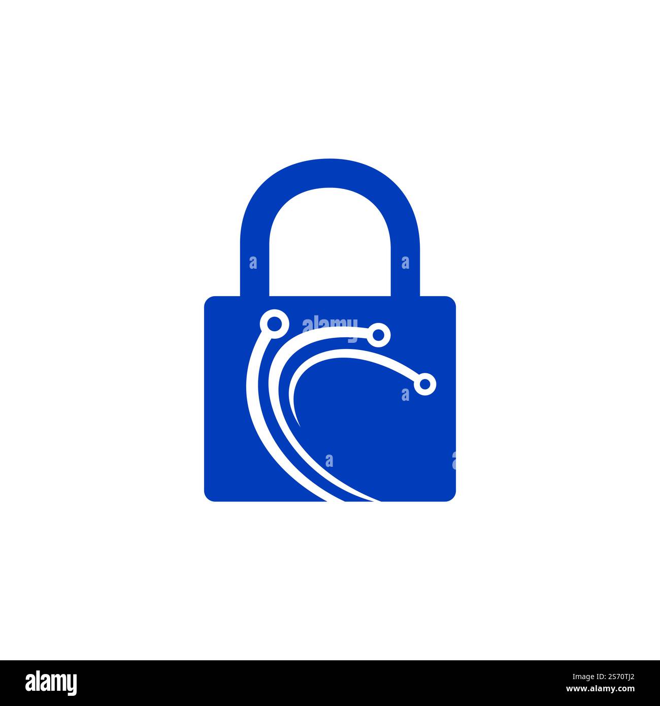 Lock Tech Logo Design Template. Cyber security logotype Stock Vector ...