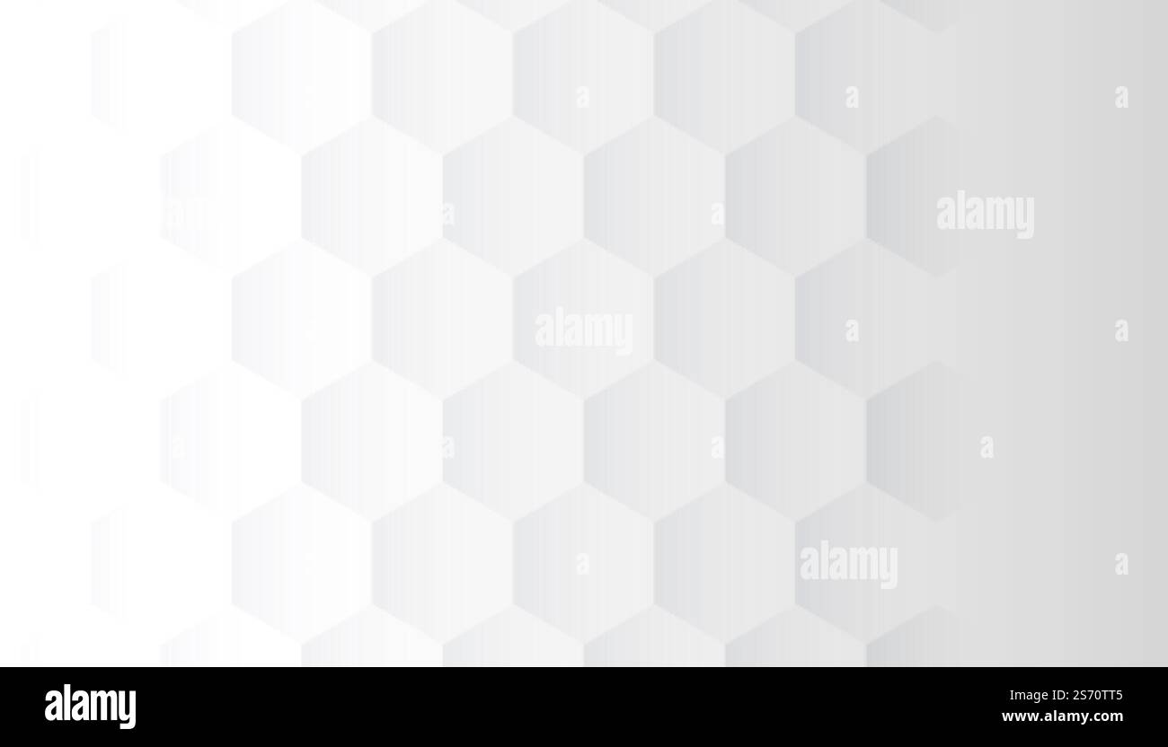 white background with 3d hexagonal pattern design Stock Vector Image ...