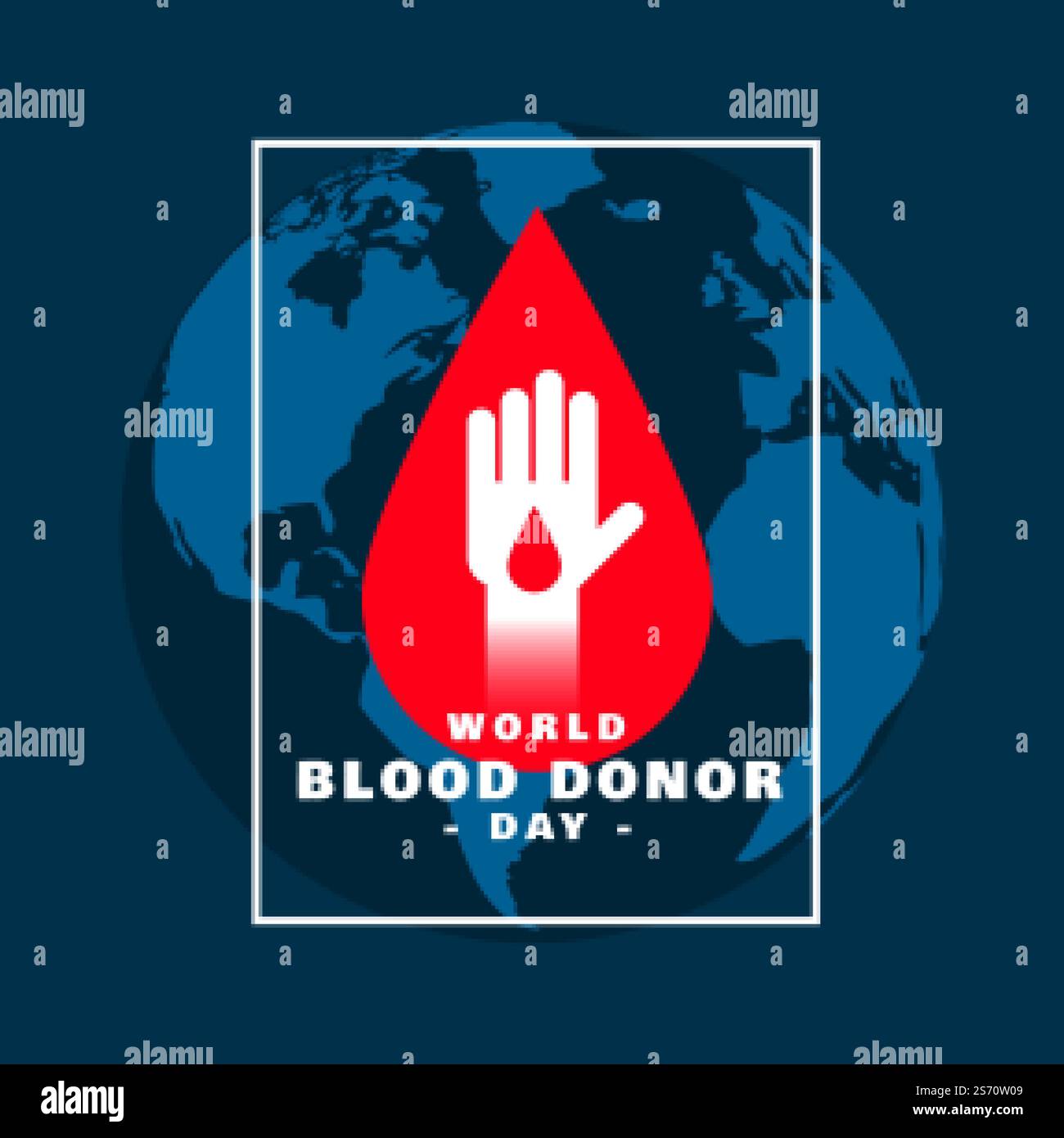 international world blood donor day concept poster design Stock Vector ...