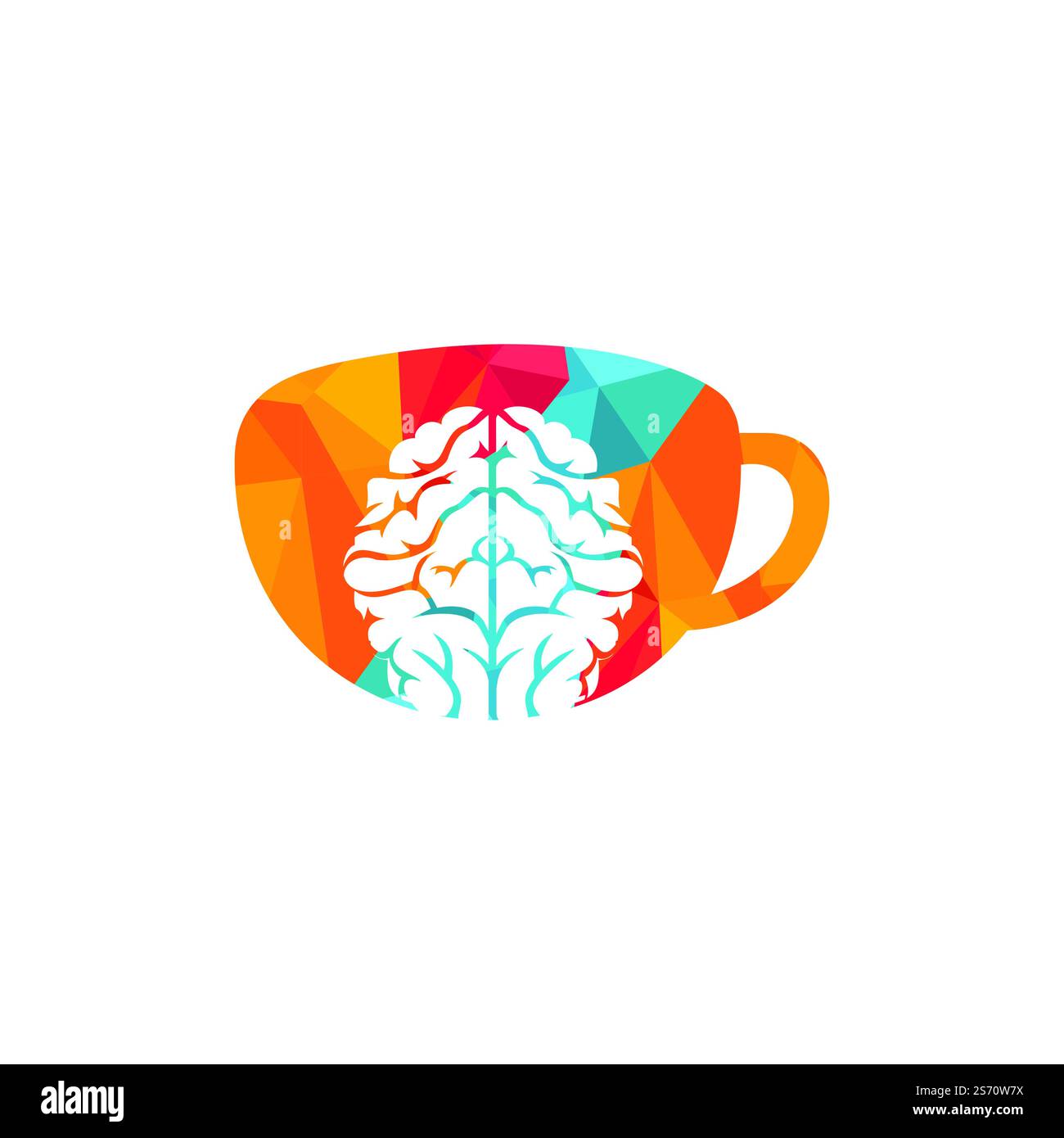 Coffee brain vector logo design Stock Vector Image & Art - Alamy