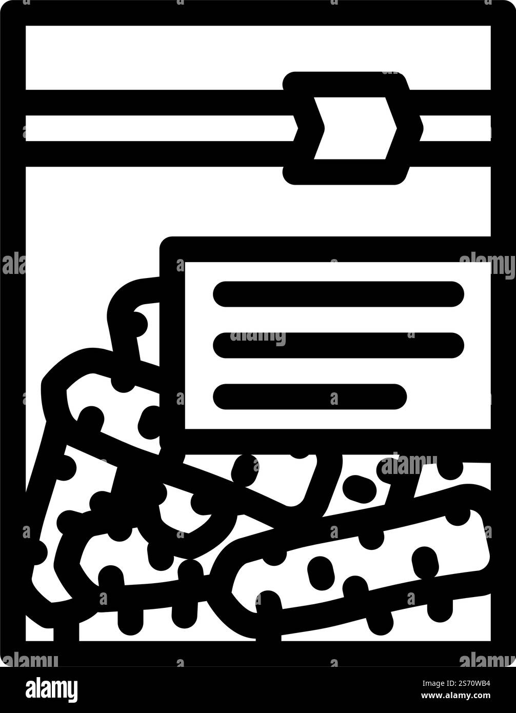 mini carrot packaging line icon vector. mini carrot packaging sign ...