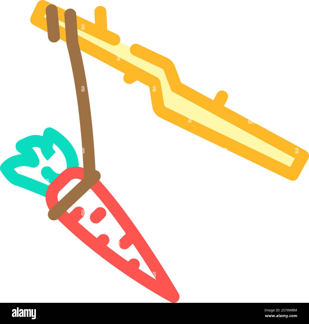 motivation carrots on a string color icon vector. motivation carrots on ... motivation carrots on a string color icon vector. motivation carrots on ...