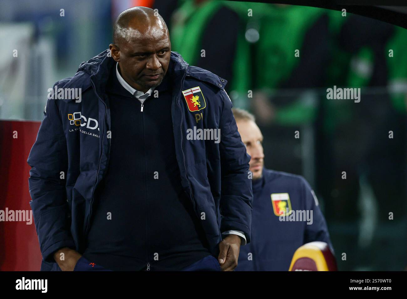 Genoa’s French coach Patrick Vieira looks during the Serie A football ...