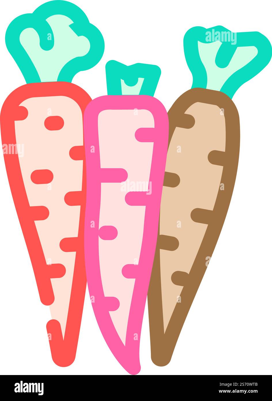 ripe carrot vegetable color icon vector. ripe carrot vegetable sign ...