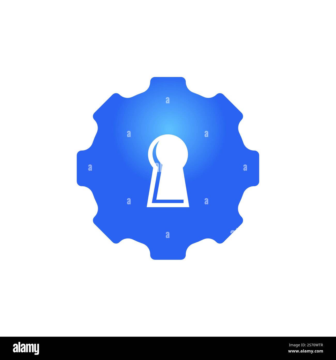 Gear padlock vector logo design. Industry protection logo design ...