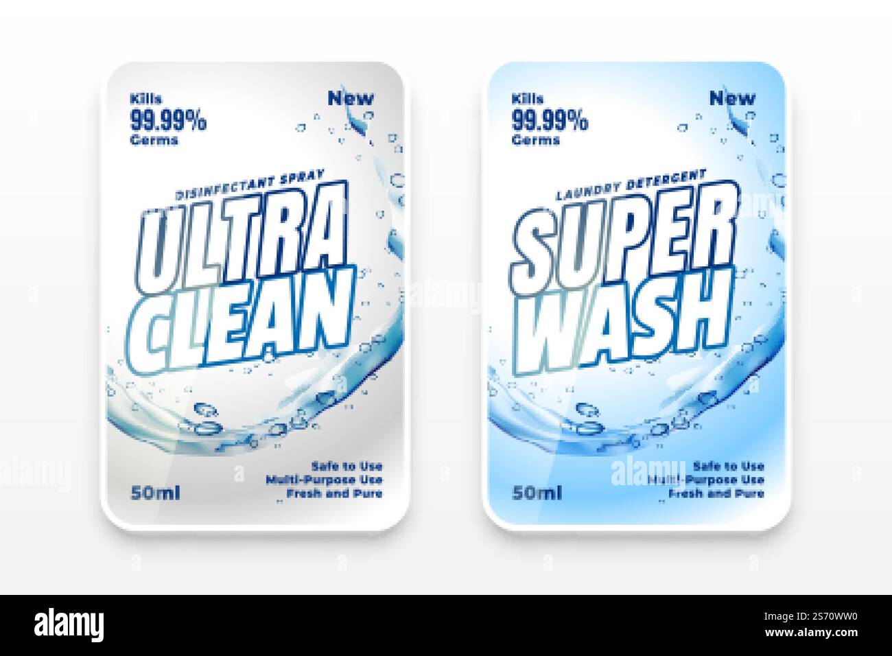 super wash and cleaner label template design Stock Vector Image & Art ...