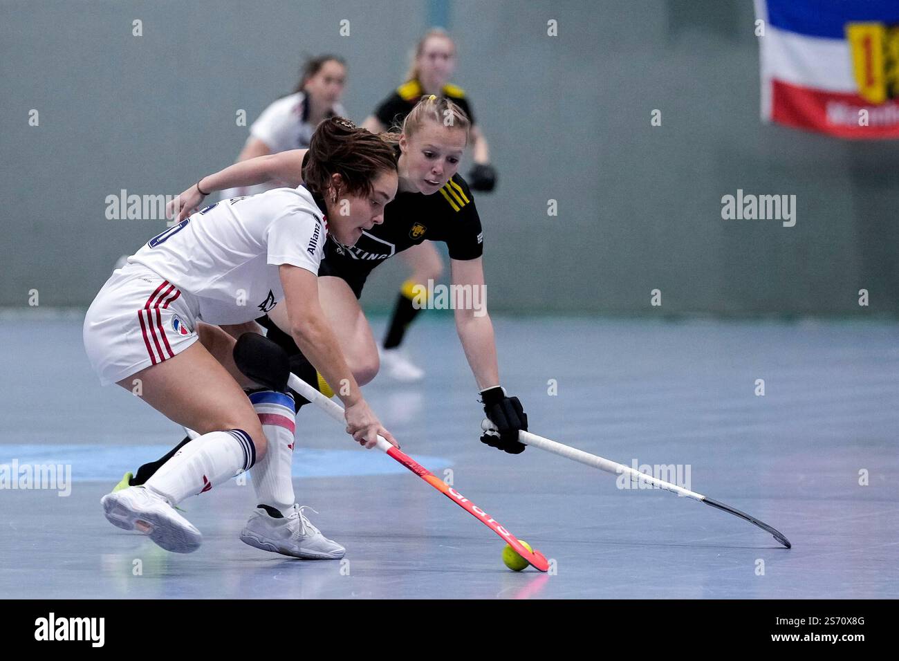 Mannheim, Deutschland. 18th Jan, 2025. v.li.: Fiona Felber (MHC, 6 ...