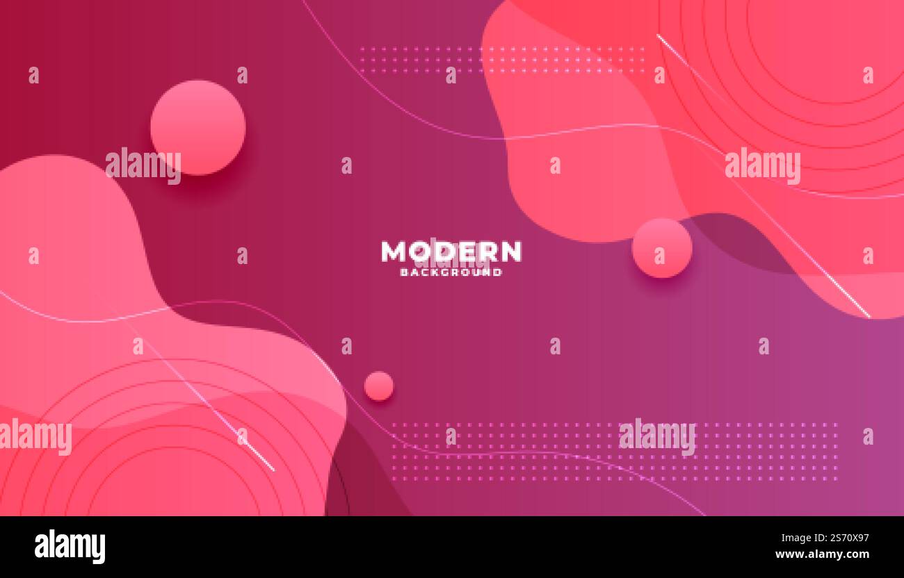 abstract pink shade fluid shape background design Stock Vector Image ...