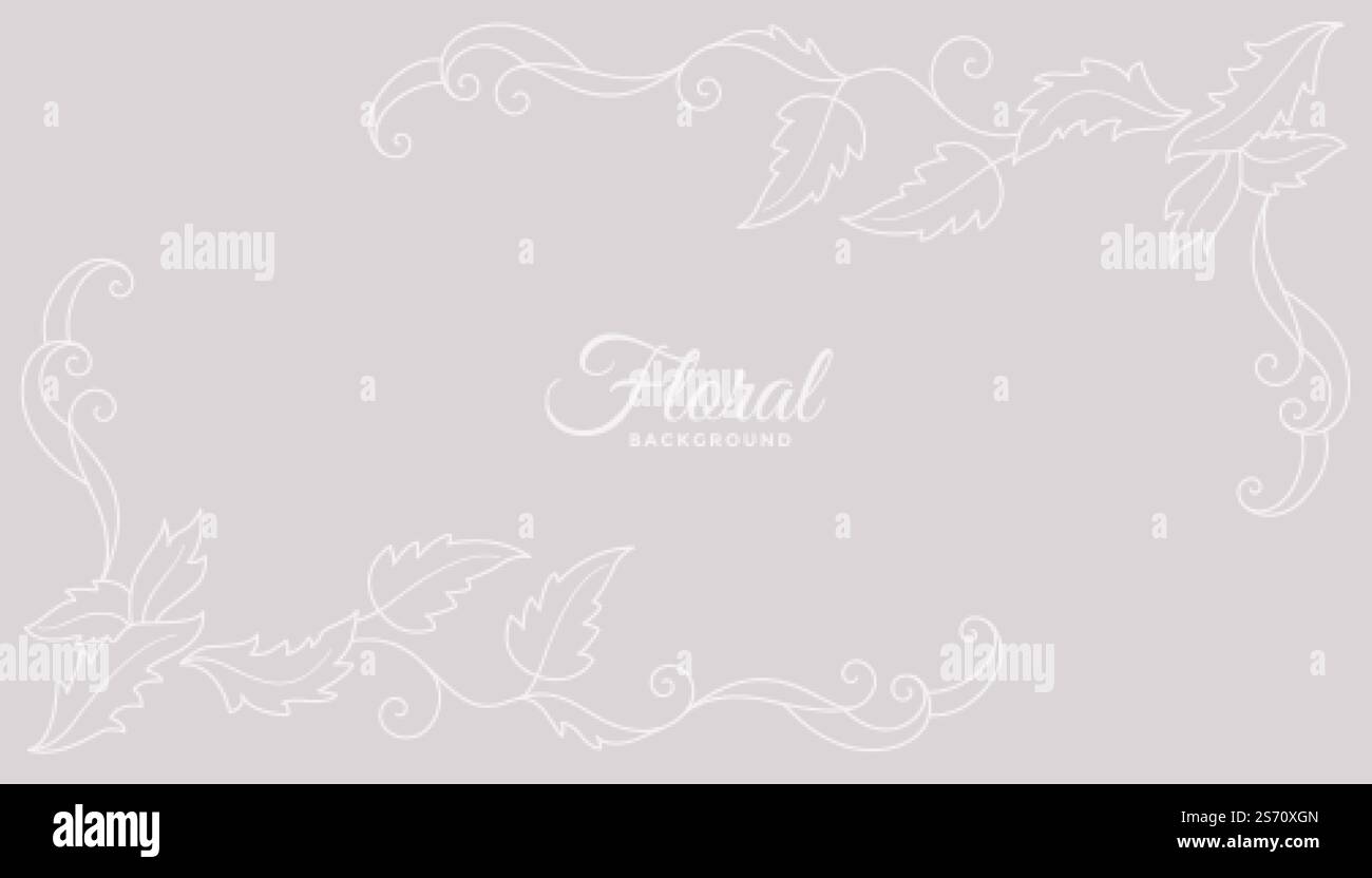 clean floral background design with soft colors Stock Vector Image ...