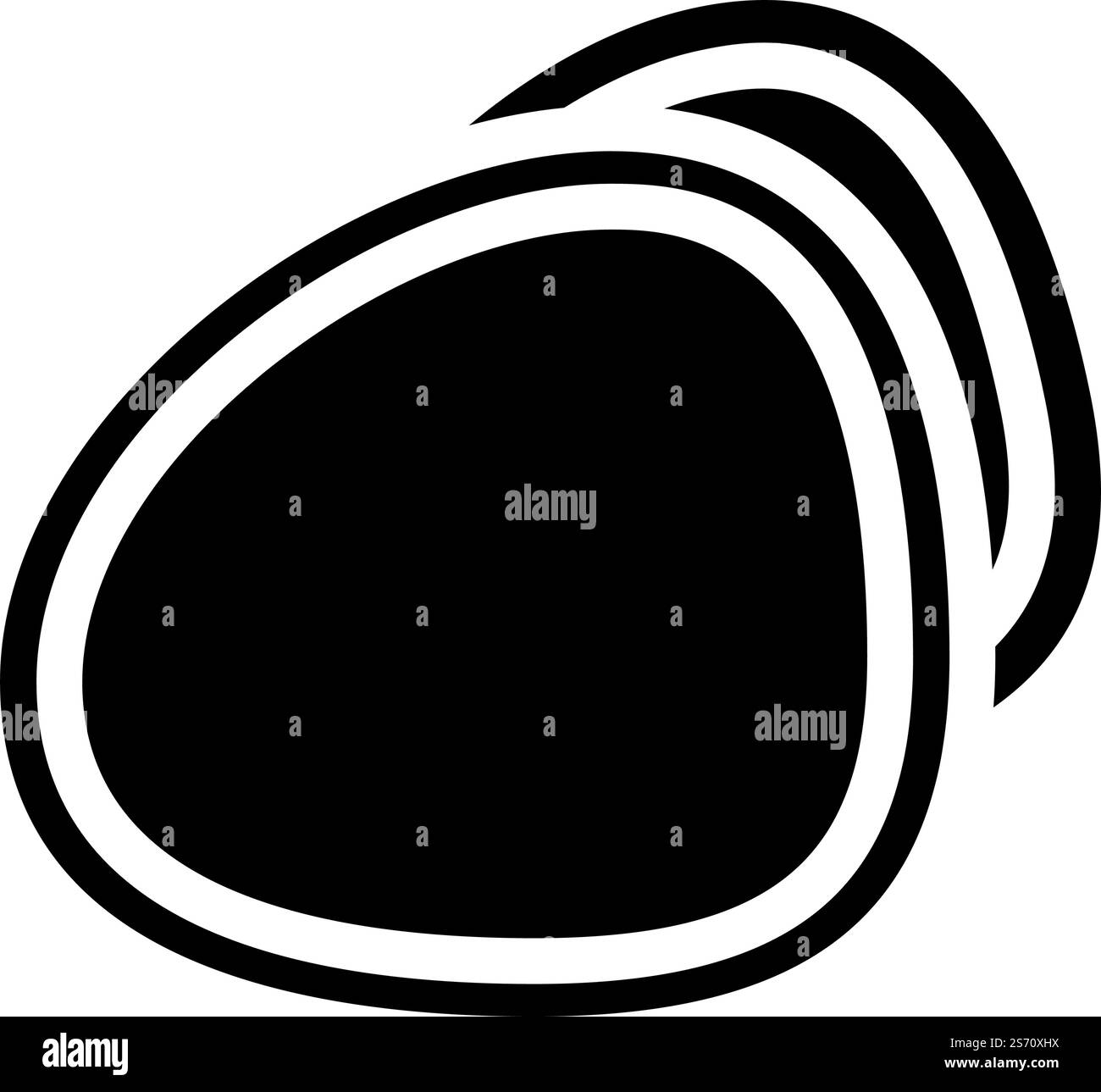 fresh radish slice glyph icon vector. fresh radish slice sign. isolated ...