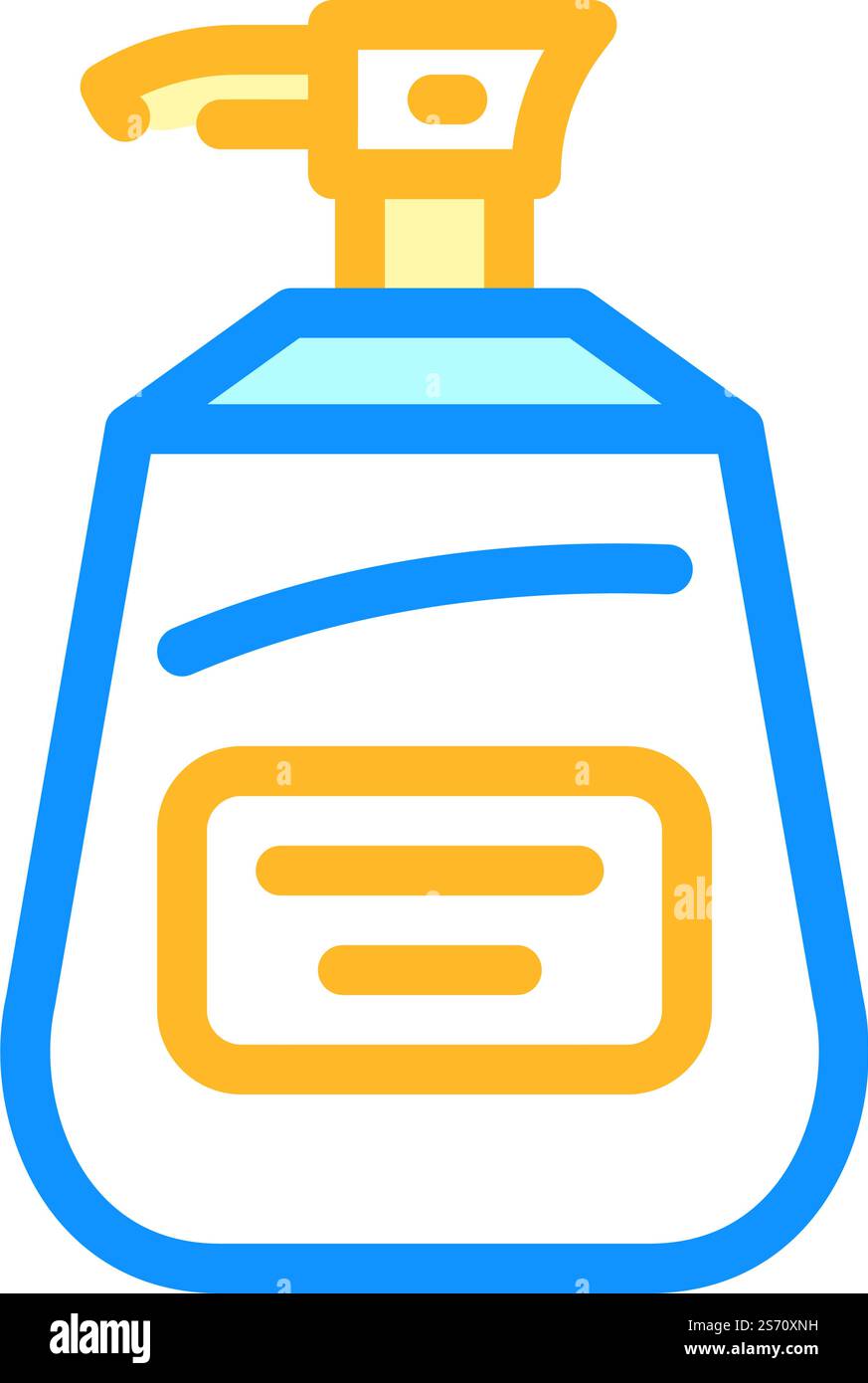 liquid toilet soap color icon vector. liquid toilet soap sign. isolated ...