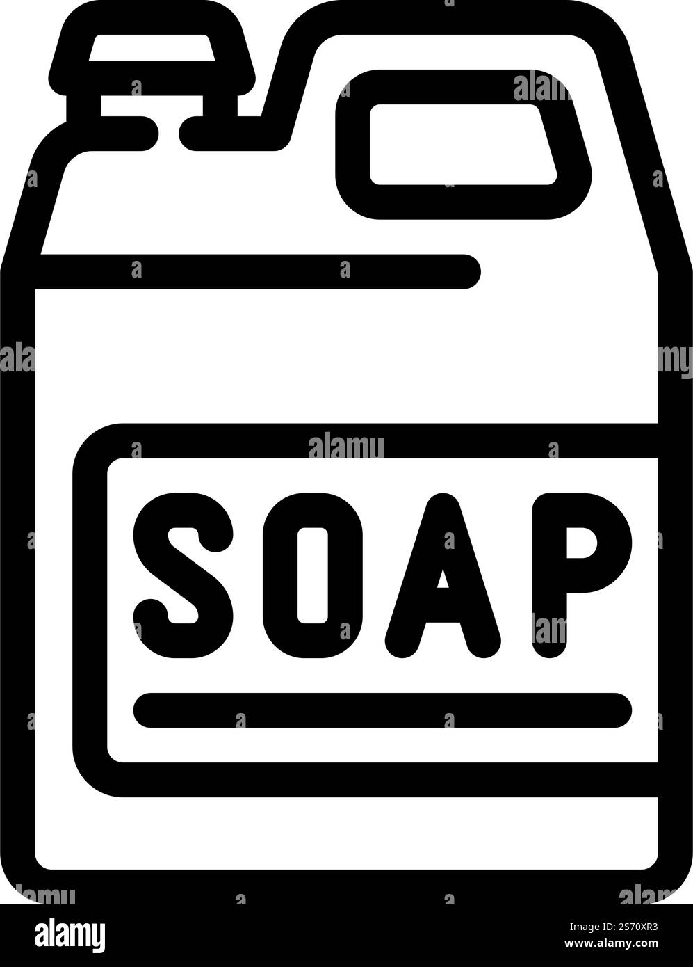 soap canister line icon vector. soap canister sign. isolated contour ...