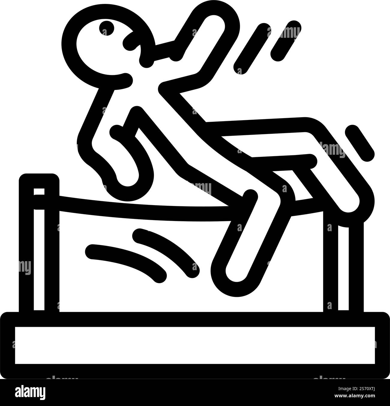 Fall fence accident line hi-res stock photography and images - Alamy