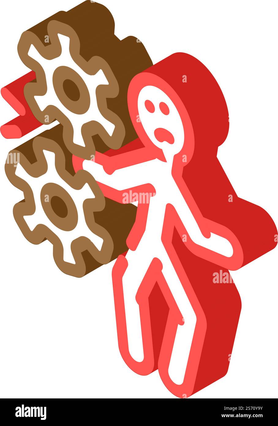 work injury accident isometric icon vector. work injury accident sign ...