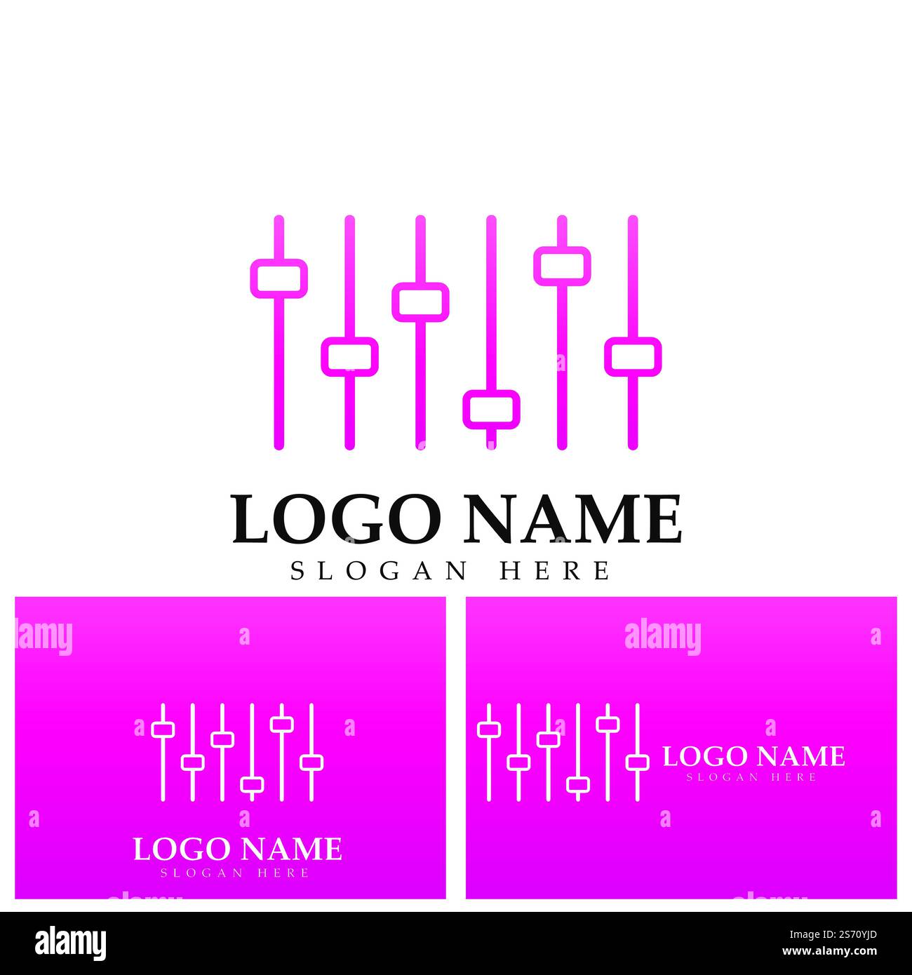 equalizer logo and symbol design Stock Vector Image & Art - Alamy