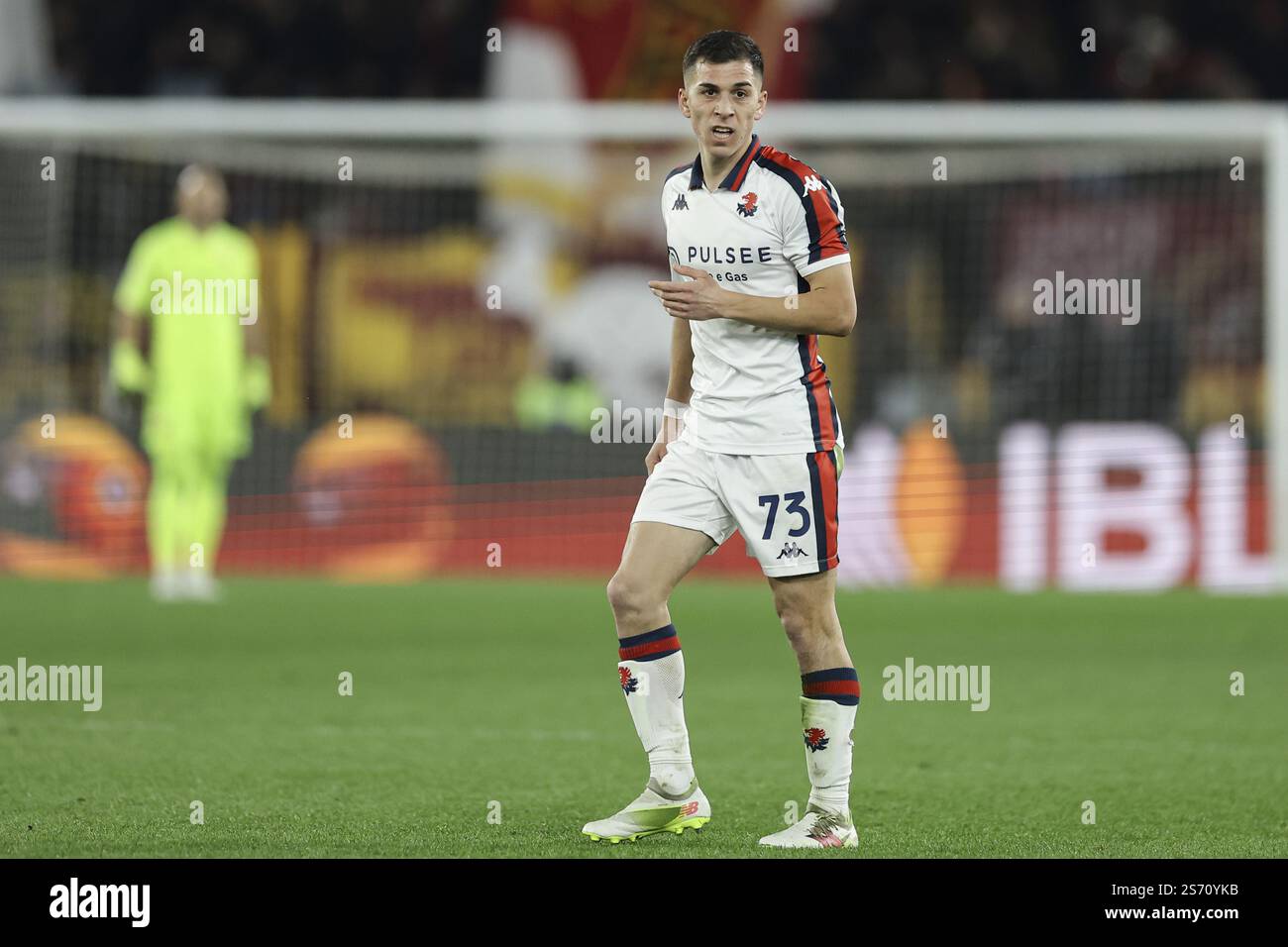 Rome, Italy. 17th Jan, 2025. Genoaâ??s Italian midfielder Patrizio ...