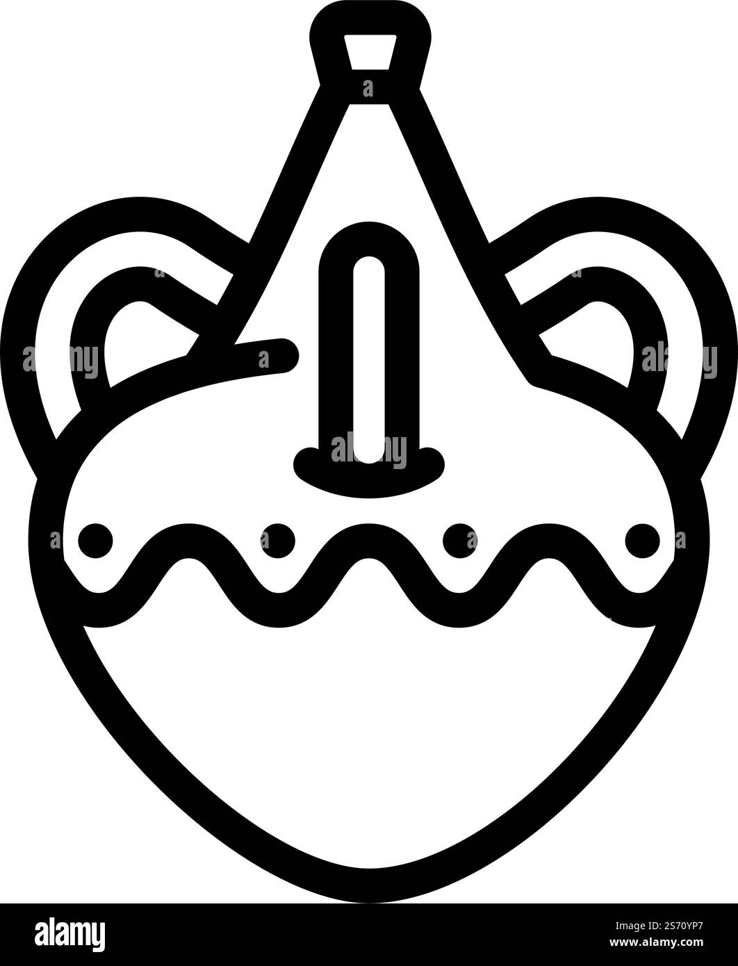 brown clay crockery line icon vector. brown clay crockery sign ...