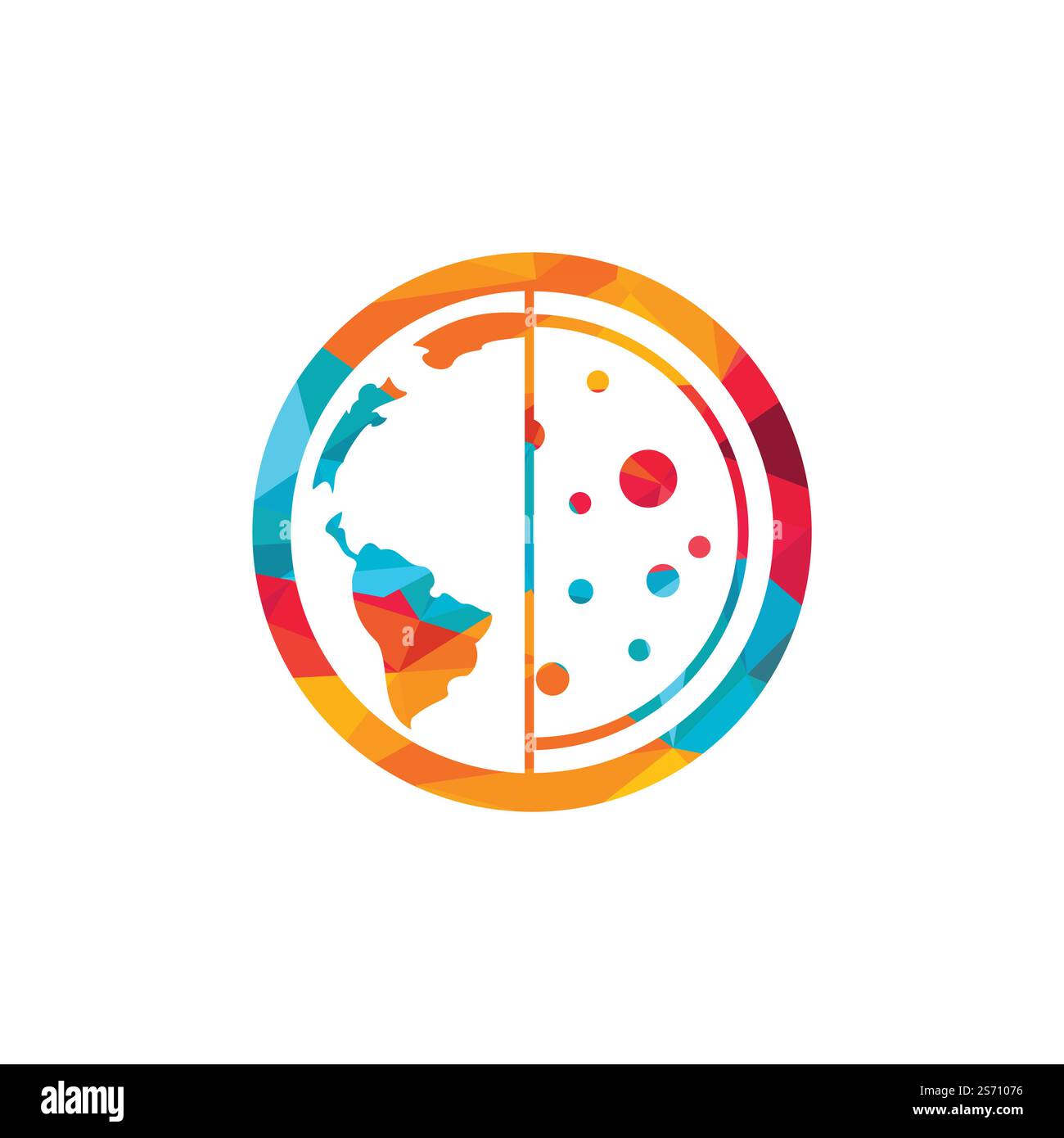 Pizza Planet vector logo design. Unique pizzeria logotype design ...
