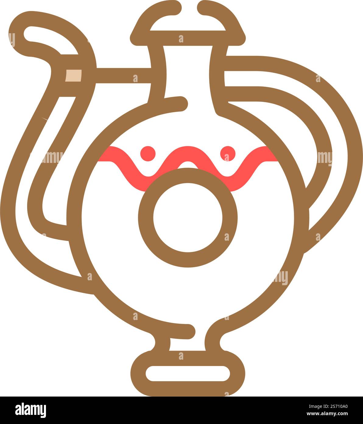 jug clay crockery color icon vector. jug clay crockery sign. isolated ...