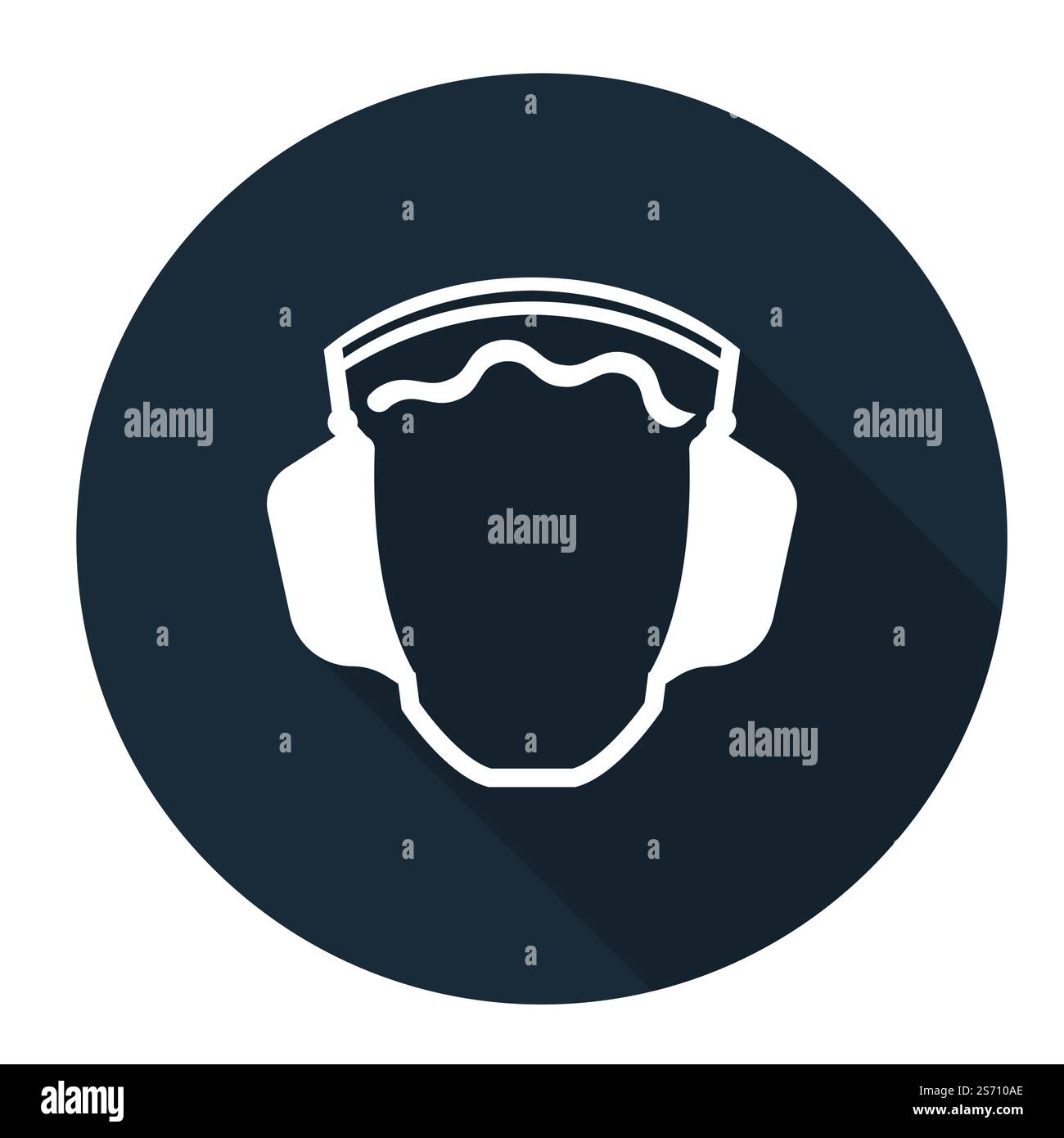 Hearing Protection Symbol Floor Sign Stock Vector Image & Art - Alamy