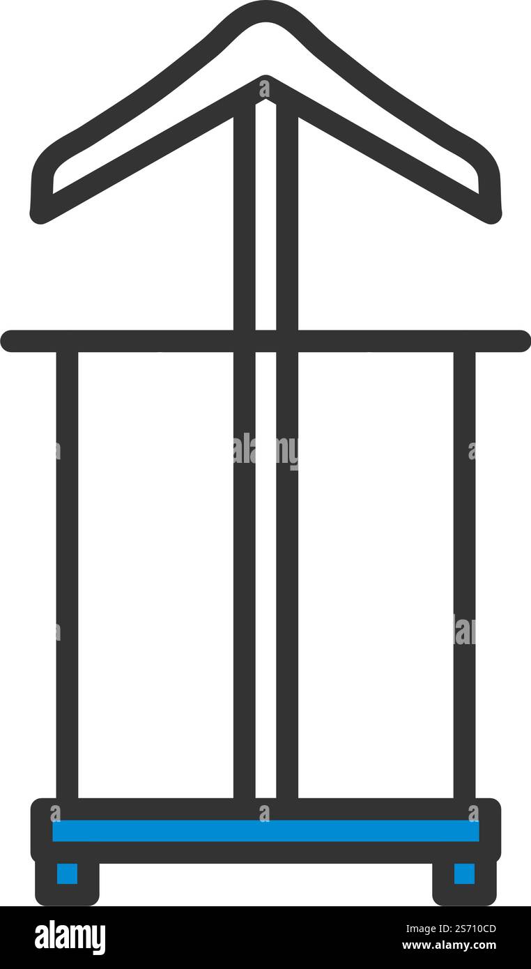 Hanger Stand Icon. Editable Bold Outline With Color Fill Design. Vector ...