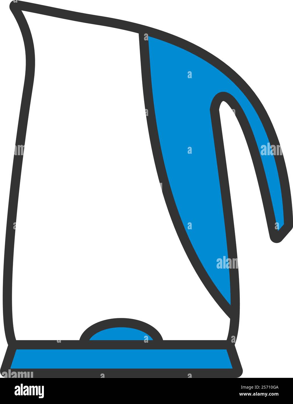 Kitchen Electric Kettle Icon. Editable Bold Outline With Color Fill ...