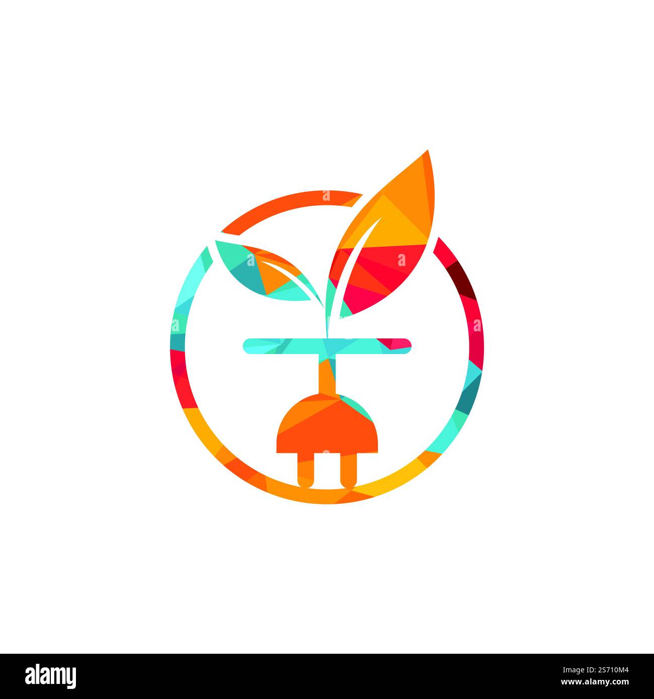 Eco Plug vector logo design. Leaf plug energy logo concept Stock Vector ...