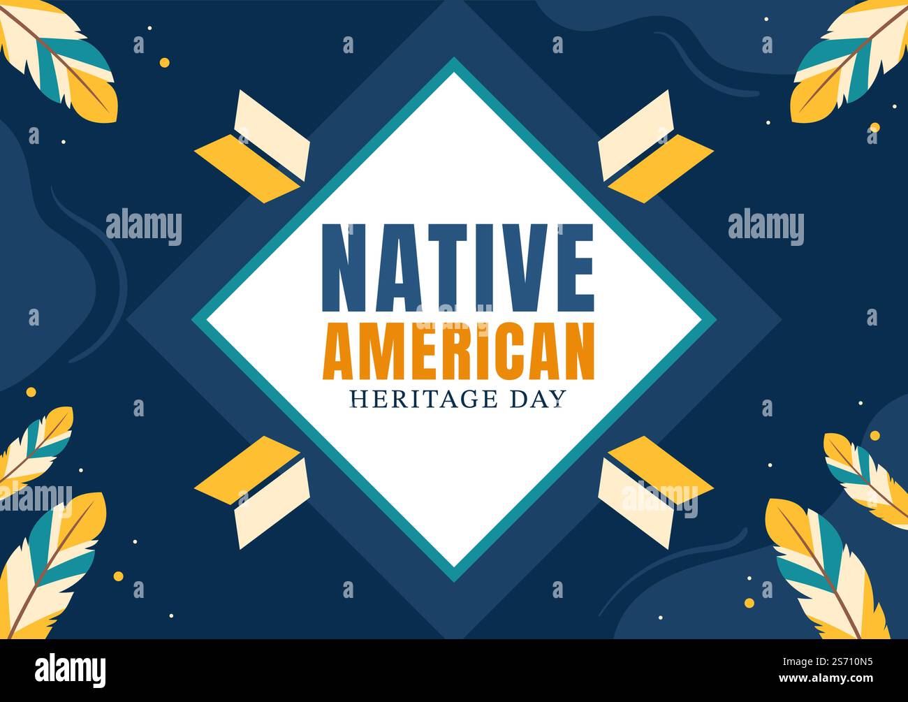 Native American Heritage Day Template Hand Drawn Cartoon Flat ...