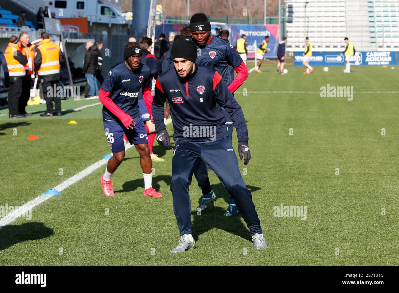 20 Josue Mwimba ISALA (cf63) - 77 Mehdi BAALOUDJ (cf63) during the ...