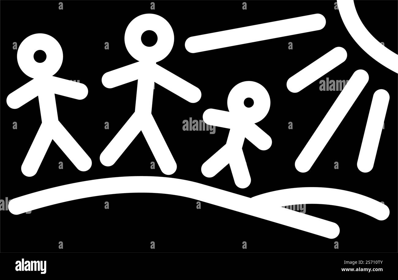 art kid leisure glyph icon vector. art kid leisure sign. isolated ...