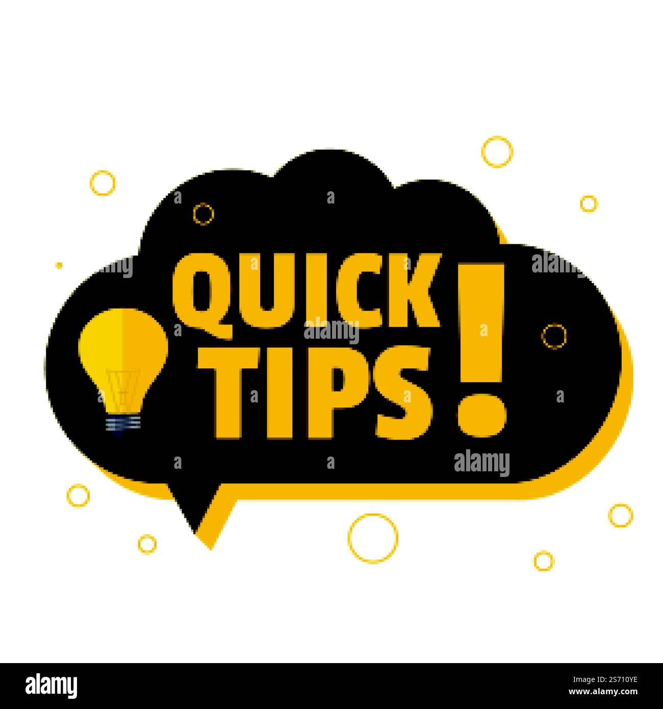 quick tips background with chat bubble style design Stock Vector Image ...