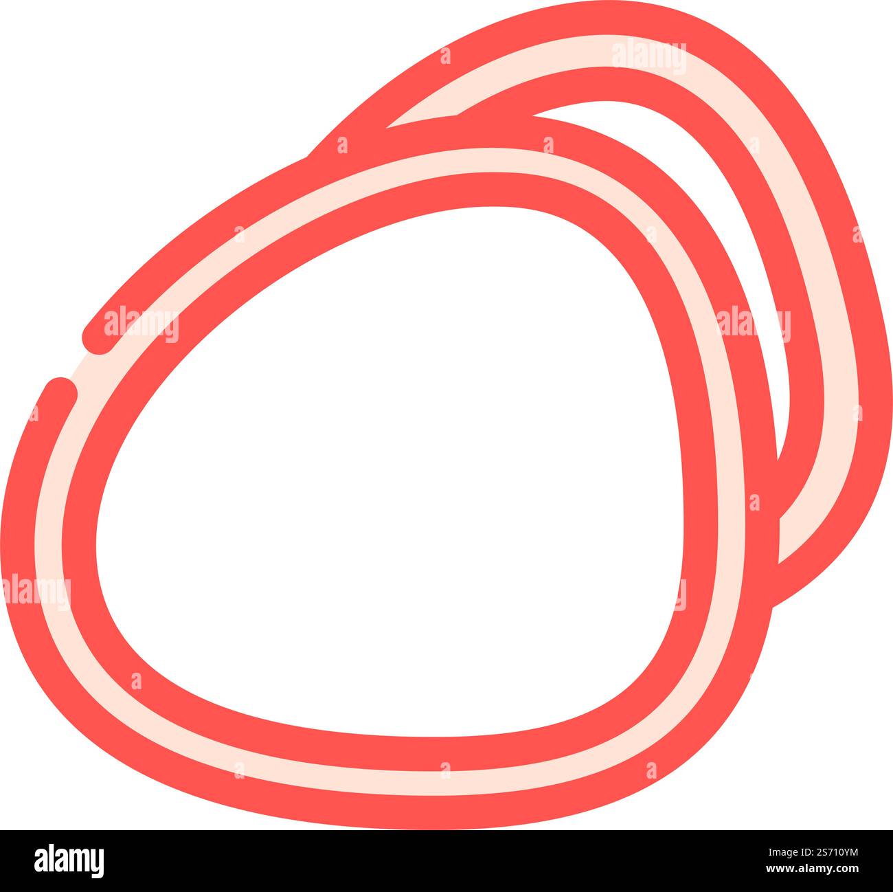 fresh radish slice color icon vector. fresh radish slice sign. isolated ...