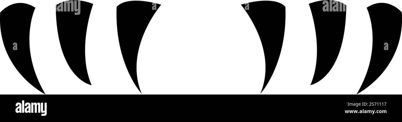 Happy halloween owl claws element. Vector illustration Stock Vector ...