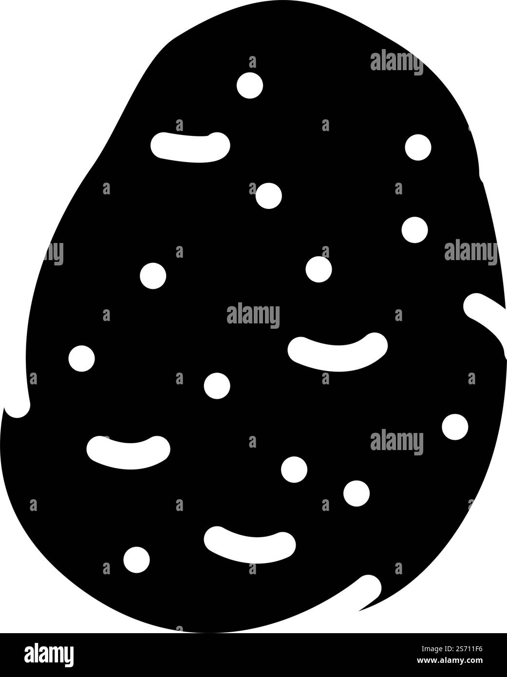 potato tuber glyph icon vector. potato tuber sign. isolated symbol ...