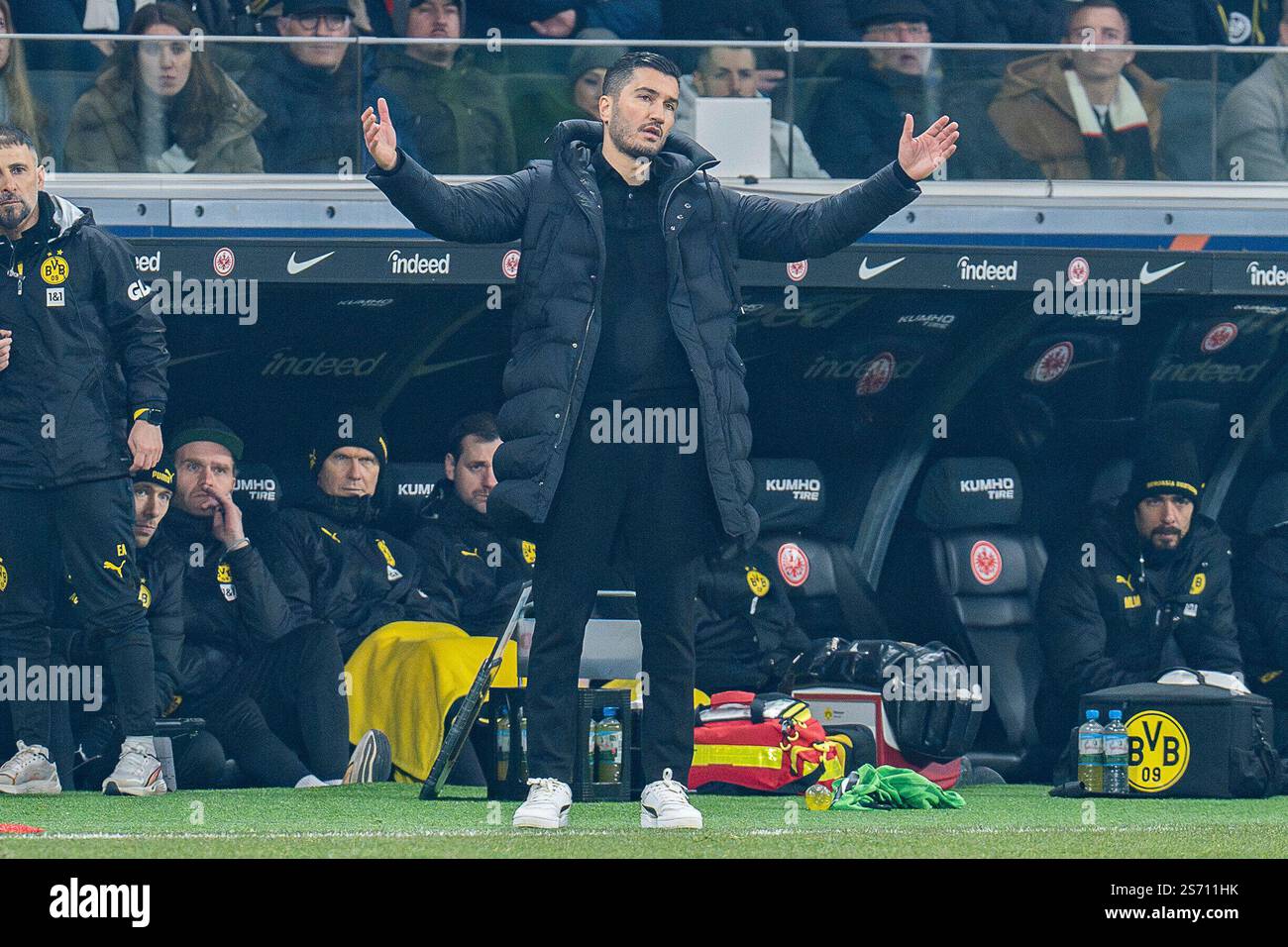 Frankfurt, Deutschland. 17th Jan, 2025. 17.01.2025, Eintracht Frankfurt vs. Borussia Dortmund, 1 ...