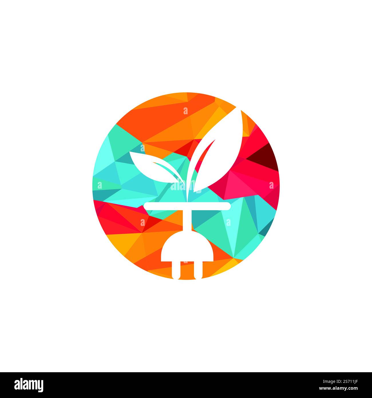 Eco Plug vector logo design. Leaf plug energy logo concept Stock Vector ...
