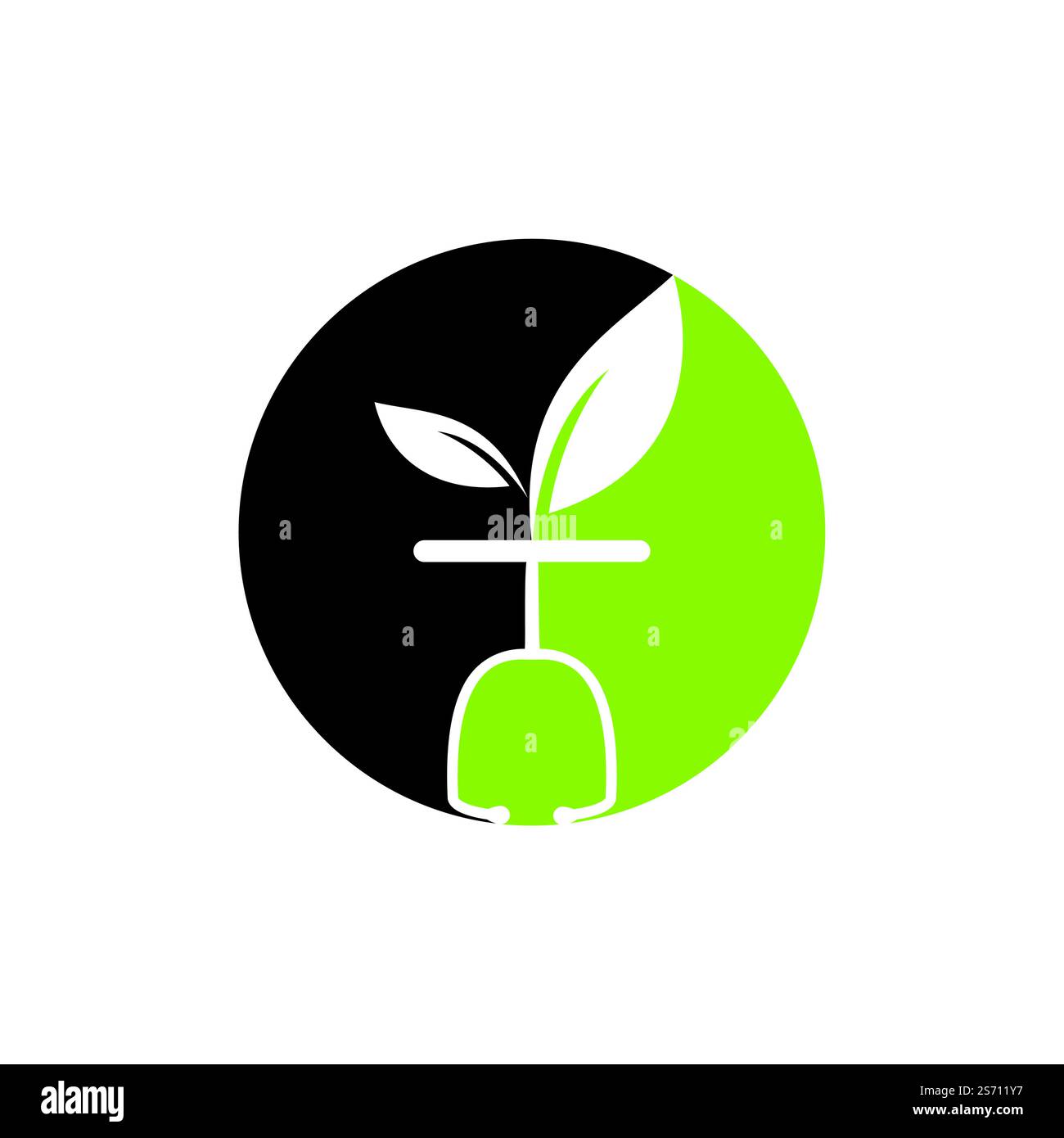 Health nature logo design template. Modern natural leaf with ...