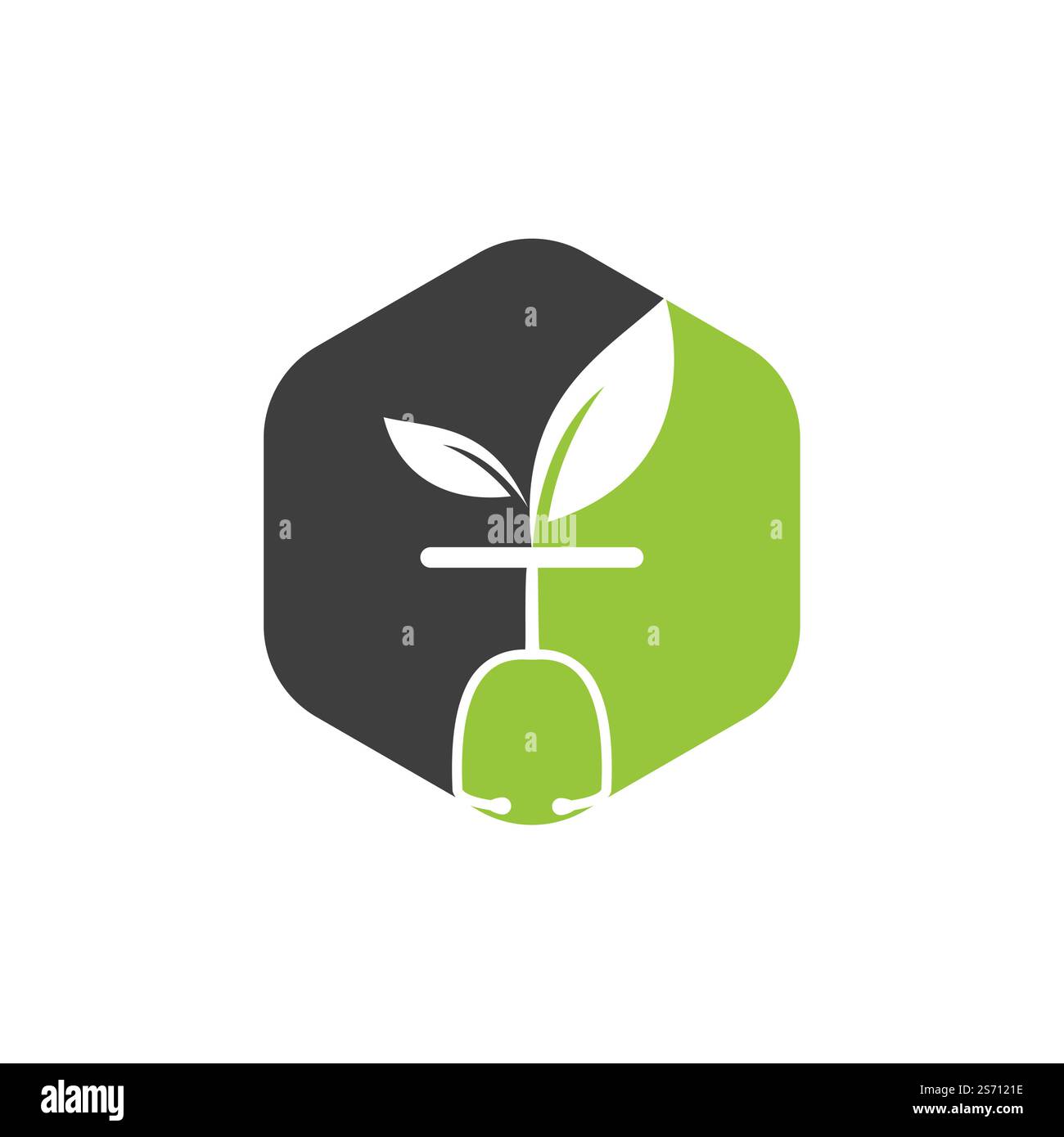 Health nature logo design template. Modern natural leaf with ...