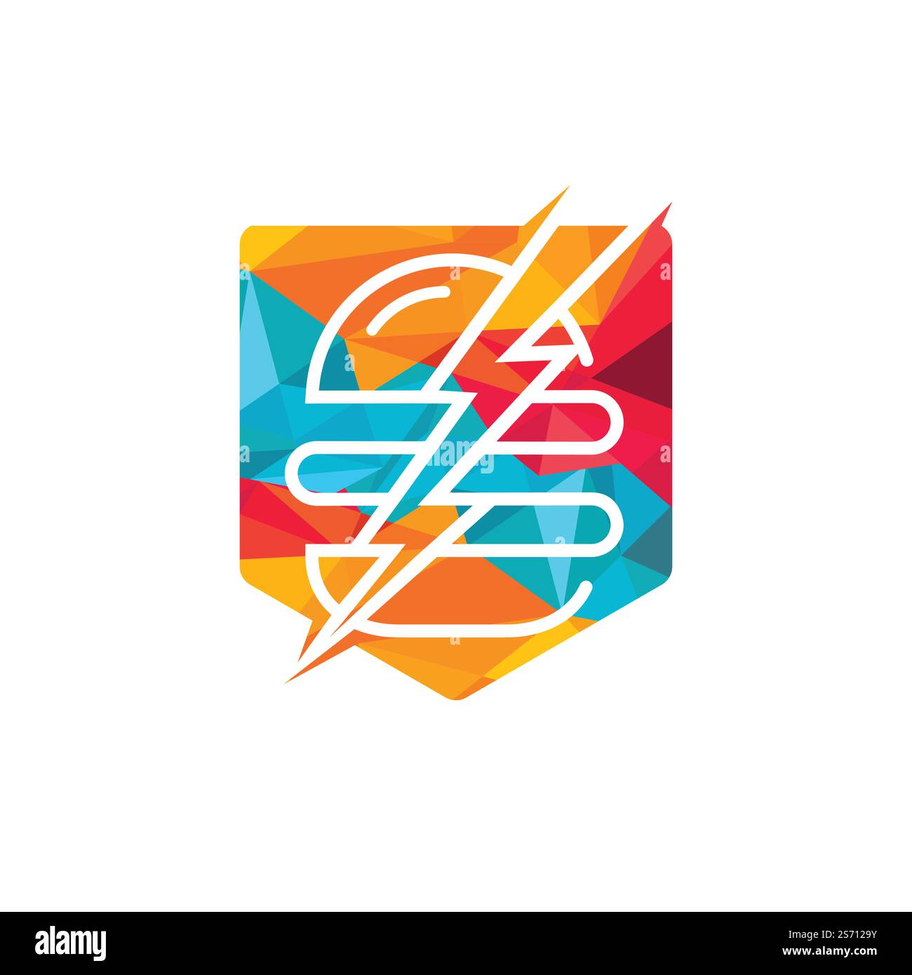 Flash burger vector logo design. Burger and thunderstorm icon logo ...