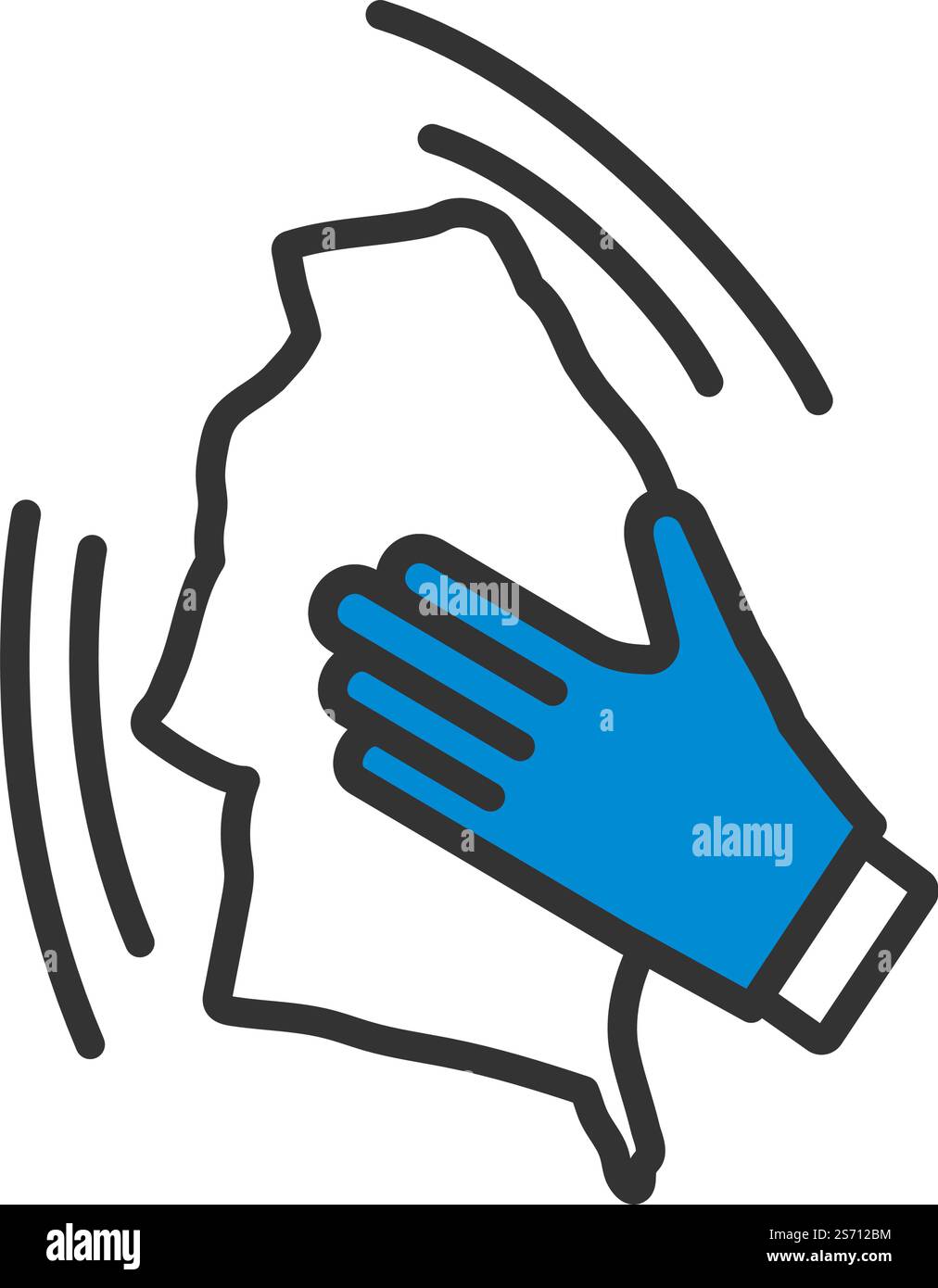 Wet Cleaning Icon. Editable Bold Outline With Color Fill Design. Vector ...