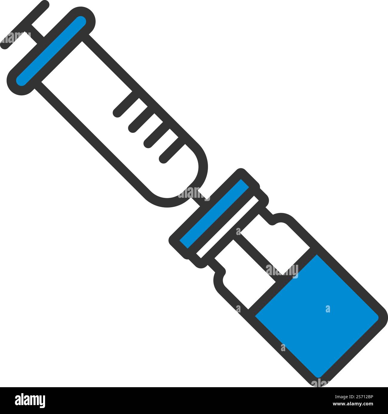 Covid Vaccine Icon. Editable Bold Outline With Color Fill Design ...