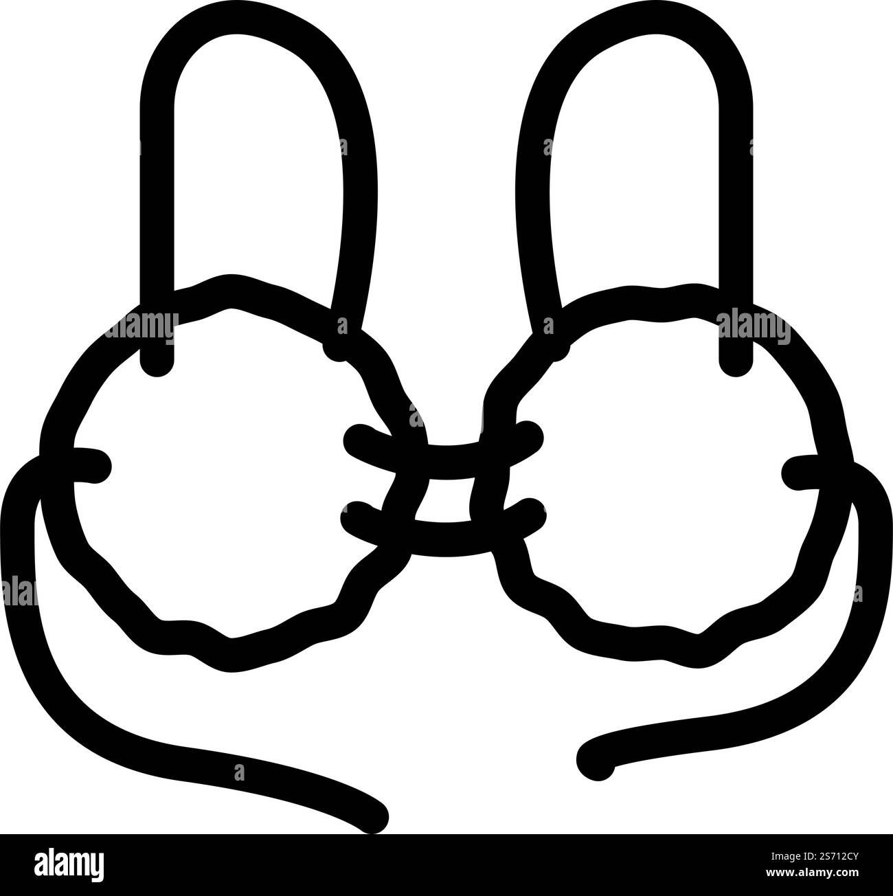 bra coconut tropical line icon vector. bra coconut tropical sign ...