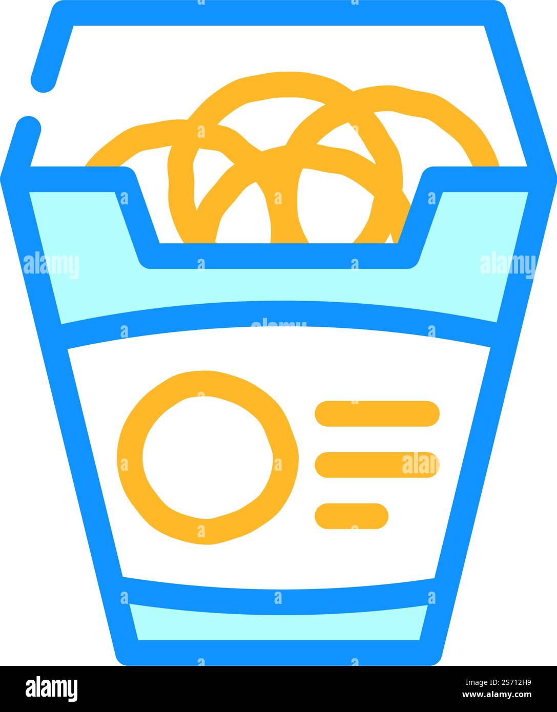 rings delicious onion color icon vector. rings delicious onion sign ...