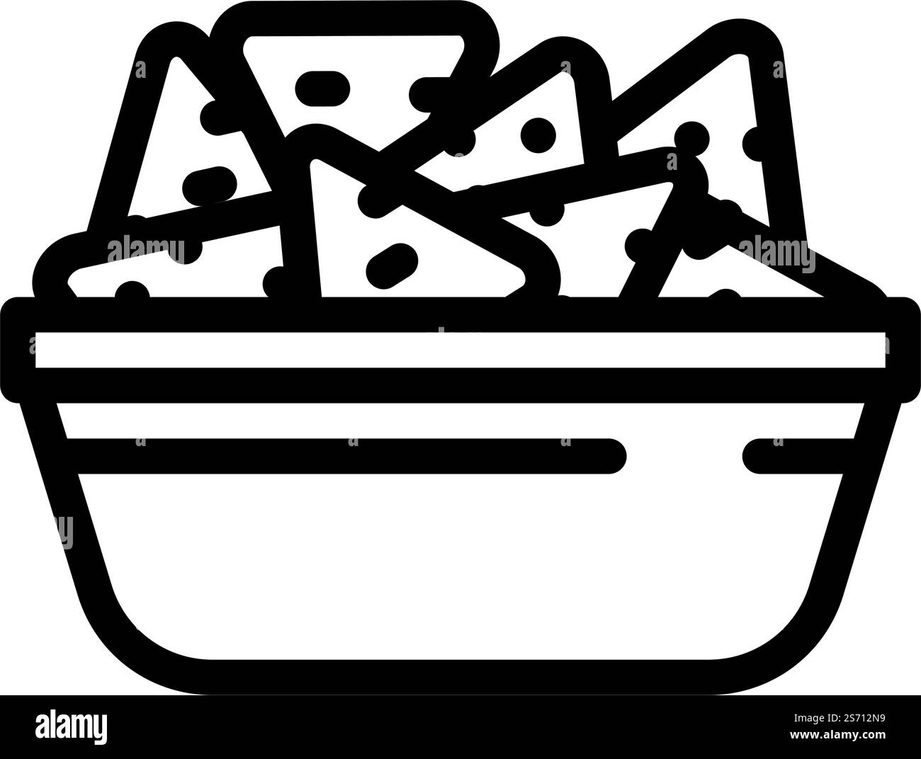 mexican dish potato snack line icon vector. mexican dish potato snack ...